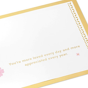 Hallmark Signature Paper Wonder Card (Flower Bouquet) for Mother's Day, Spring, Birthday, Thinking of You, Congrats, or Any Occasion