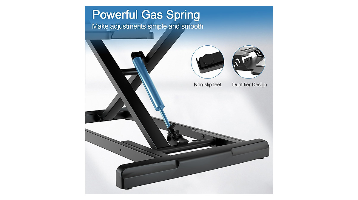 JYLH JOYSEEKER Standing Desk Converter 32 inch, Height Adjustable Sit ...