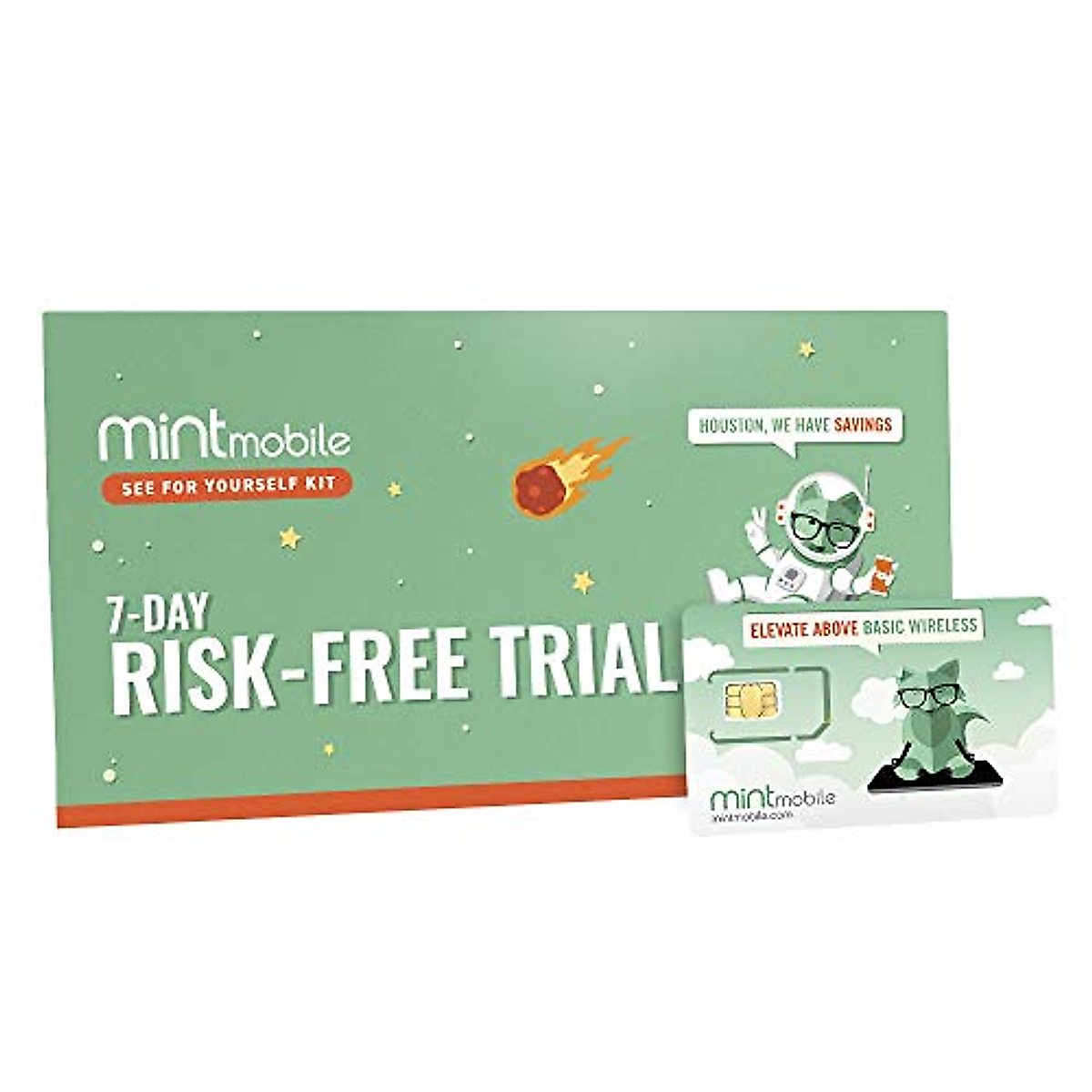 Mint Mobile See for Yourself Kit | Verify Compatibility with Our Talk, Text & Data Plans (3-in-1 GSM SIM Card)
