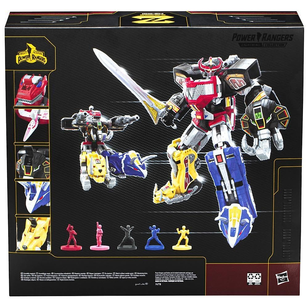 Power Rangers Hasbro Lightning Collection Zord Ascension Project Mighty Morphin Dino Megazord 1:144 Scale Collectible