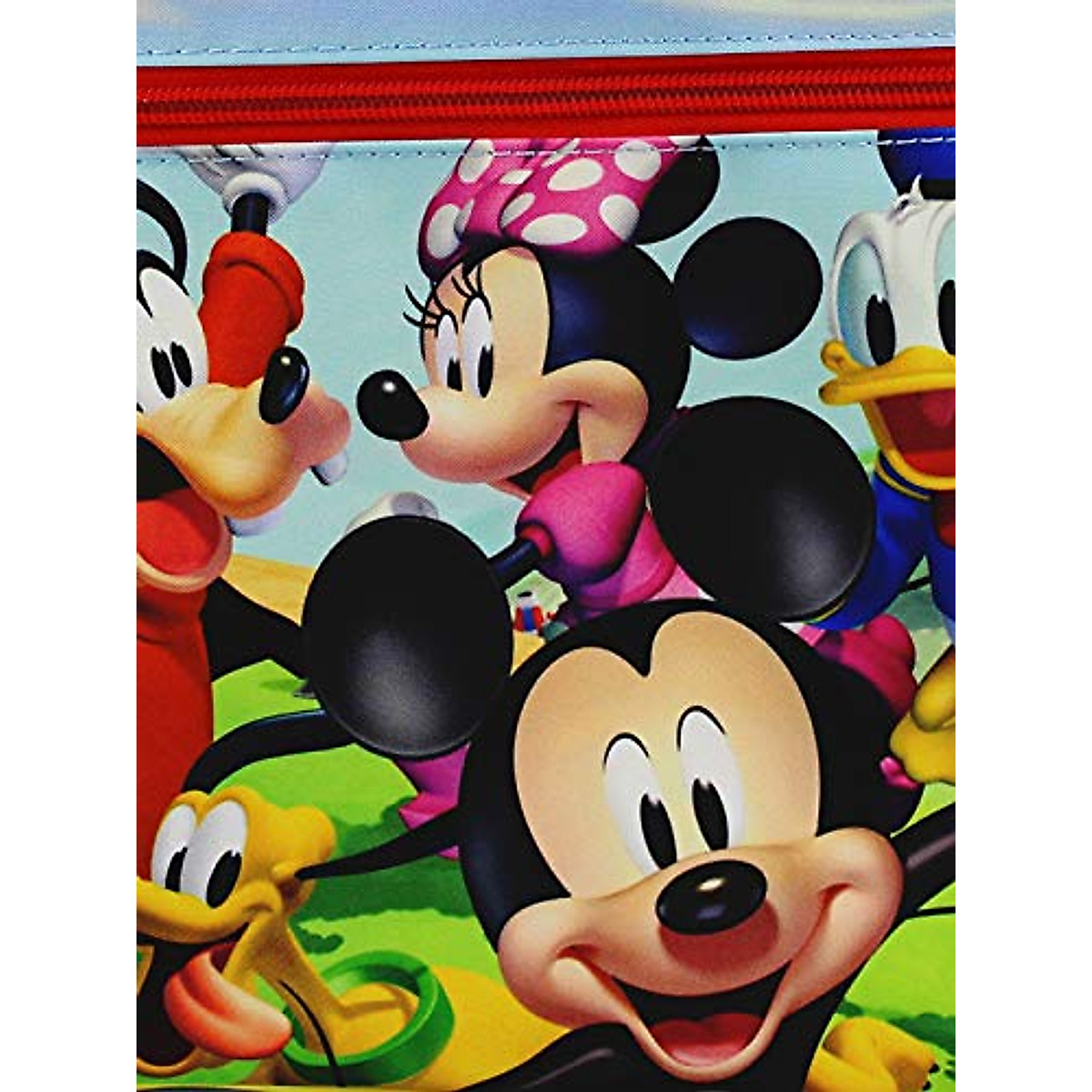 Disney Mickey Mouse Boys Girls Toddler Soft Insulated School Lunch Box (One Size, Red/Blue)