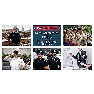 Shirt Stay Plus Shirt Stays for Men Police Military Made in The USA (Y-Style Black, Select Series) (1 Pair of Holder, Tucker, Suspenders, Garters)