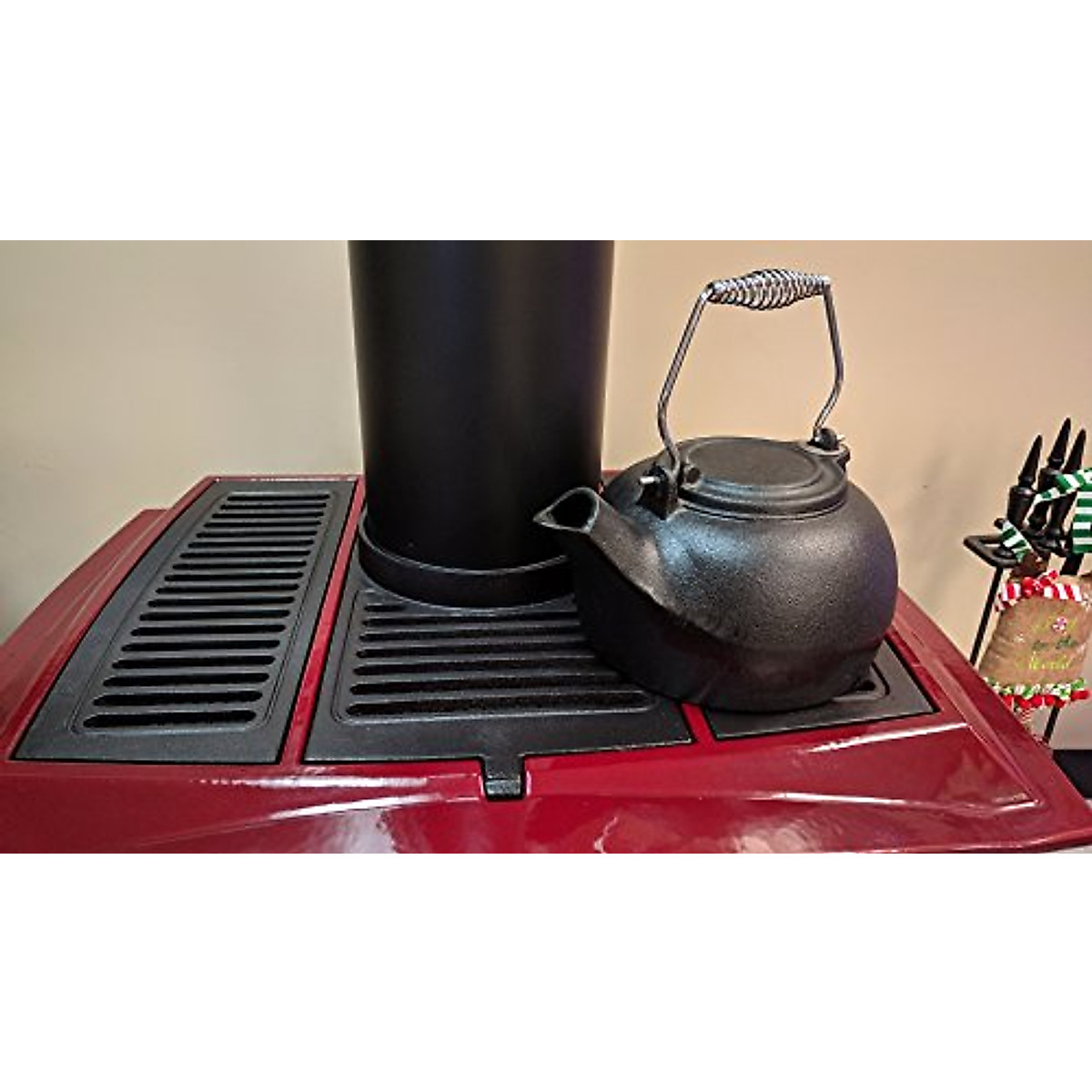 US Stove Company Kettle Fireplace 3Qt Black, L