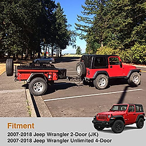 70.5'' Heavy Duty 4-Way Tow Hitch Trailer Wiring Harness for 2007-2018 Jeep Wrangler JK Replace OEM 17275.01, 92015 8001