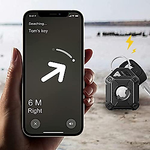 2 Pack Waterproof AirTag Holder,Compatible Apple Air Tag Tracker with Key Ring,Protective Anti-Scratch Anti-Lost Cover Compatible with Air Tag Holder(Black) for Keys/Dog Collar/Luggage