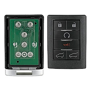 Key Fob Remote Replacement Fits for 2007-2014 Cadillac Escalade ESV EXT OUC6000066 (Pack of 2)