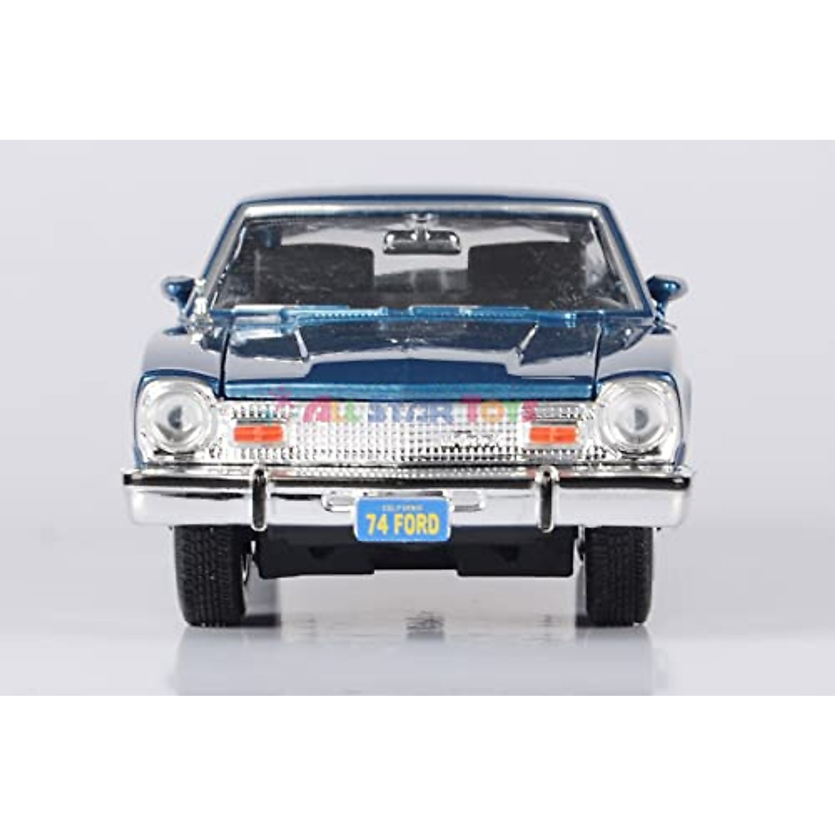 1974 for Ford Maverick 1:24 Scale Diecast Replica Model by Motormax Forgotten Classics Series 79042 (Blue)