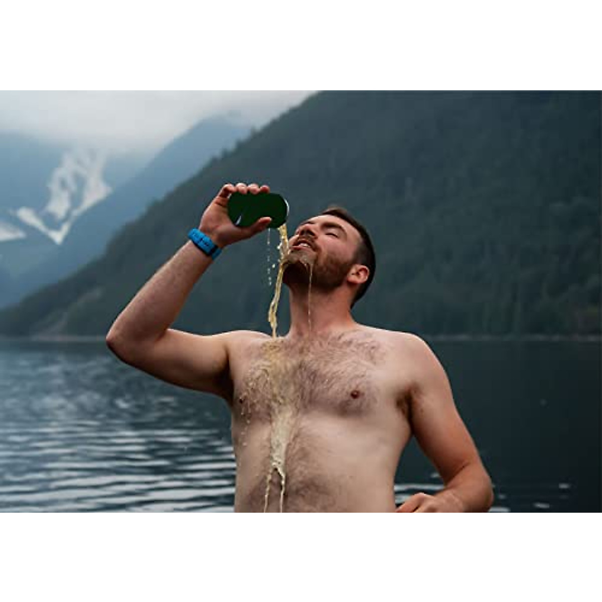 Blank Magnetic Can Coolie (2 Pack Neon Blue)