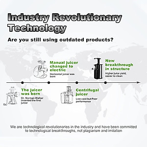 Celery Juicer Machine Slow Masticating Juicers Cold Press Juicer Real Easy Clean Extractor for Vegetable Fruit 1.8 inch Chute Quite Low db