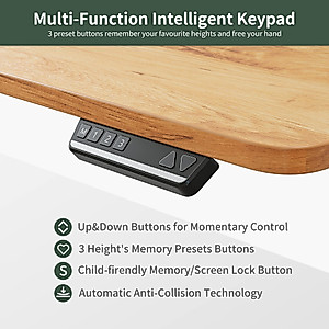 FEZIBO 63 Inch L Shaped Standing Desk & Mobile File Cabinet