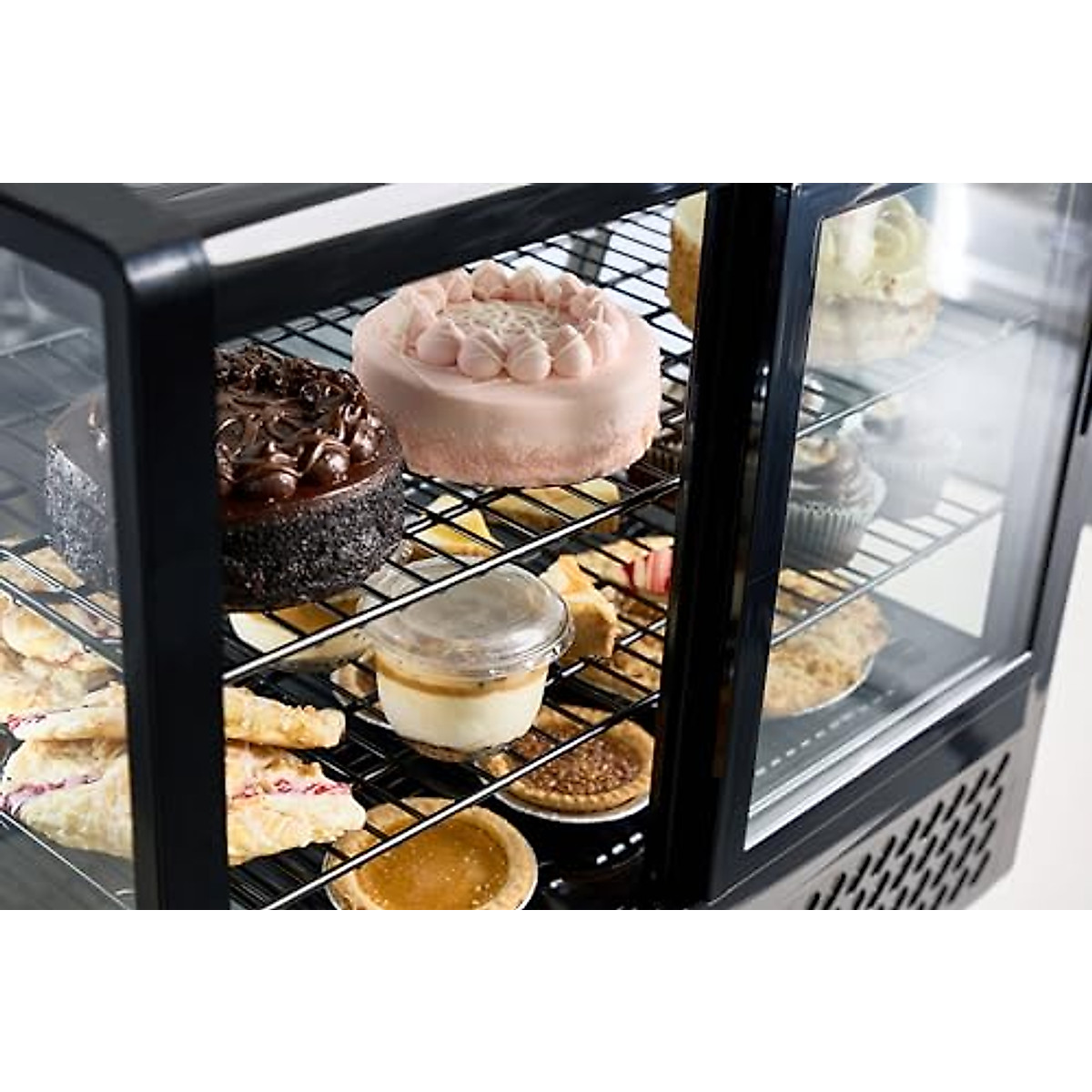 PremiumLevella PCRN357DR 3.5 Cu. Ft. Countertop Refrigerator Display Case