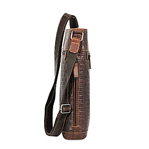 Voyager Woven Crossbody Bag #WF312 (Brown)