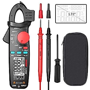ACM92 Mini Clamp Meter AC DC Current 100 Amp Auto Range Digital Multimeter Frequency Tester Non-Contact Voltage Detection