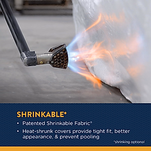 Transhield Universal Marine Boat Cover | Waterproof, Heavy Duty | Straps & Vents Included (25 ft - 27 ft)