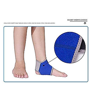 Plantar Fasciitis Socks with Arch Support for boy & Girl - Best 24.5/7 Compression Foot Sleeve for Aching Feet & Heel Pain Relief Holds Shape & Better Than a Night Splint-One Pair (Blue, Small)
