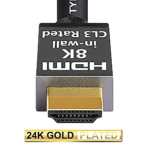 iBirdie 8K HDMI 2.1 Cable 15 Feet CL3 in Wall Rated 8K60Hz 4K120Hz eARC ARC HDCP 2.3 2.2 Ultra High Speed Compatible with Dolby Vision Roku Sony LG Samsung PS5 PS4 Xbox Series X RTX 3080 3090
