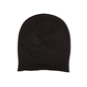 Fishers Finery Men's 100% Pure Cashmere Slouchy Beanie - Black