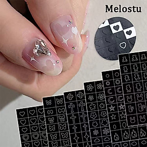 Melostu Nail Art Stickers, You can Freely Change The Pattern on Your Nails.…