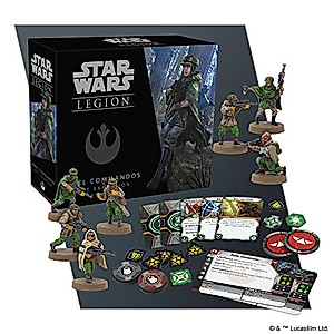 Star Wars: Legion Rebel Commandos UNIT EXPANSION - Unleash Elite Rebel Strike Teams! Tabletop Miniatures Strategy Game for Kids & Adults, Ages 14+, 2 Players, 3 Hr Playtime, Made by Atomic Mass Games