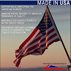 Window Wedge | Made in USA |, Window Stopper to Baby Proof and Child Proof Providing Safety for Baby, Window Security and Overall Better Home Security (4 Total, 2 Two Packs)