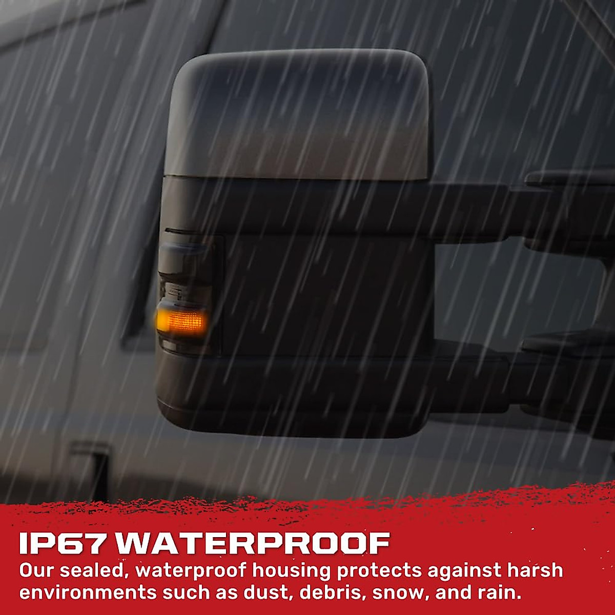 Recon 264140BK LED Mirror Smoked Lens Kit