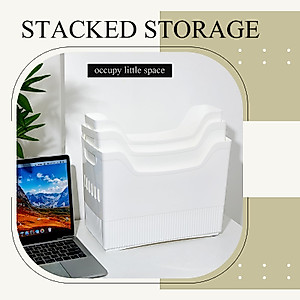 Juexica 3 Pieces 12 x 12 Scrapbook Paper Storage with Wheels Paper Storage Organizer Plastic Paper Storage Boxes White Storage Bins for Holding Scrapbook Papers, Vinyl Sheets, Cardstocks Organization