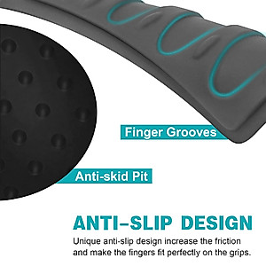 TRELC Antislip Bicycle Handlebars Grips Protector For Bicycle/ Mountain Bike/ Road Bike/ Folding Bike (Black+Grey)