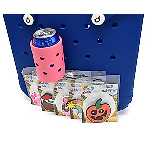 kvcezxu Beach Bag Charm Accessory, Water Bottle Holder Charm Accessory Compatible with Bogg Bags Hole Bags, Keep Bottles or Drink Cans Handy with your Tote Bag