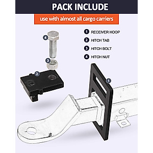 ELITEWILL 2" Heavy Duty Simple Hitch Tightener Clamp Anti Rattle Hitch Coupling Clamp