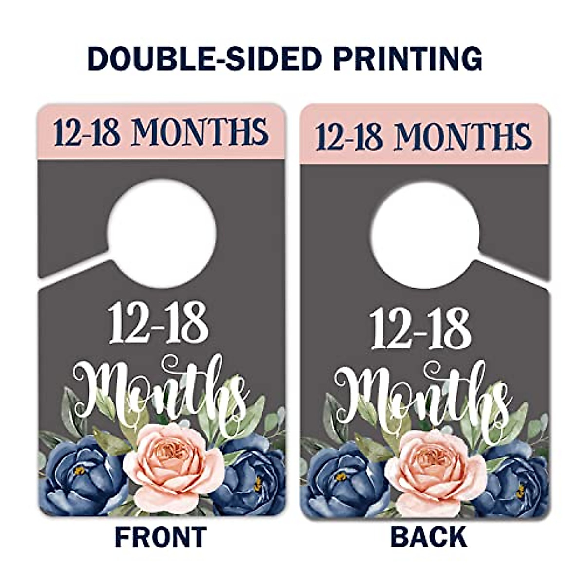 Hanger Dividers-Baby Closet Size Dividers - Baby Closet Dividers, Baby Clothing Size Age Dividers -Baby Closet Organizer For Nursery Organization, Newborn Essentials, Nursery Closet Dividers.