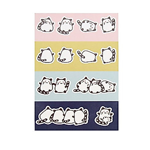 MILIKO A5 Kitty Series Softcover Notebook/Journal/Diary Set-8.27 Inches x 5.67 Inches, 4 Unique Designed Notebooks per Pack