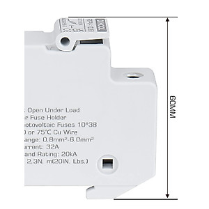 DIHOOL 30 Amp Inline Fuse for Solar Connector, 4pcs Solar fuses Holder, DIN Rail Solar Panel Fuse