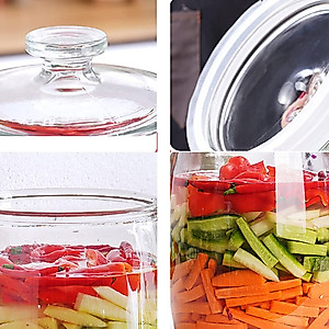 Pickle Jar Household Glass Sealed Jar Food Grade Thickened Pickle Pickled Storage Jar Sauerkraut Pickle Glass Bottle (Size : 1kg)
