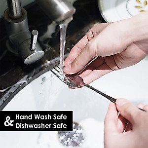 Moretoes Silverware Set for 8, 40Pcs Cutlery Set, Stainless Steel Set, Mirror Polished Flatware Sets, Include Knife Fork Spoon Set