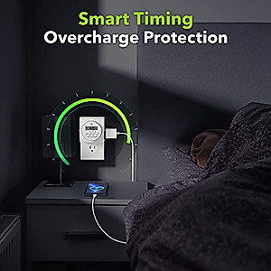 BN-LINK 7 Day Heavy Duty Digital Programmable Timer, FD60 U6, 115V, 60Hz, Dual Outlet, Indoor, for Lamp Light Fan Security UL Listed