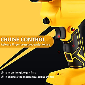 Cordless Caulking Gun, 20V Electric Caulk Adhesive Gun with 2*2.0Ah Li-Battery & Anti-Drip Design