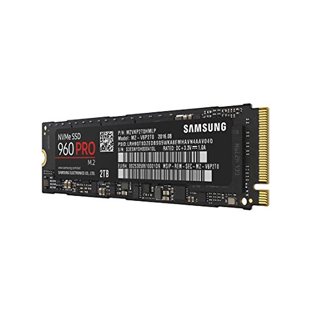 Samsung 960 PRO Series - 2TB PCIe NVMe - M.2 Internal SSD (MZ-V6P2T0BW)