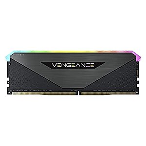 CORSAIR VENGEANCE RGB RT 32GB (2x16GB) DDR4 3600 (PC4-28800) C18 1.35V Desktop Memory