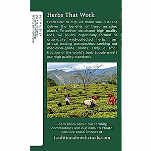 Traditional Medicinals Organic Hawthorn & Hibiscus Herbal Tea, Promotes Heart Health, (Pack of 4) - 64 Tea Bags Total