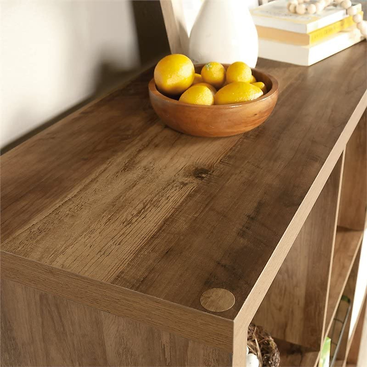 Sauder Miscellaneous Storage Engineered Wood 9-Cube Organizer in Rural Pine