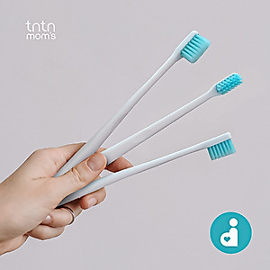 TNTN MOM'S - Toothpaste (5ea) & Toothbrush (5ea) Set for Pregnant Women | SLS Free & Fluoride Free | Grapefruits Scent Toothpaste, Ultra fine Toothbrush | Good for a Morning Sickness Relief