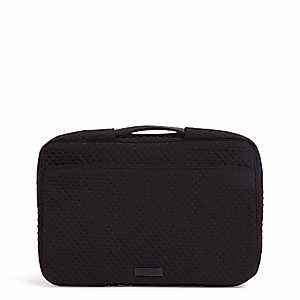 Vera Bradley Women's Microfiber Laptop Organizer, True Black, One Size