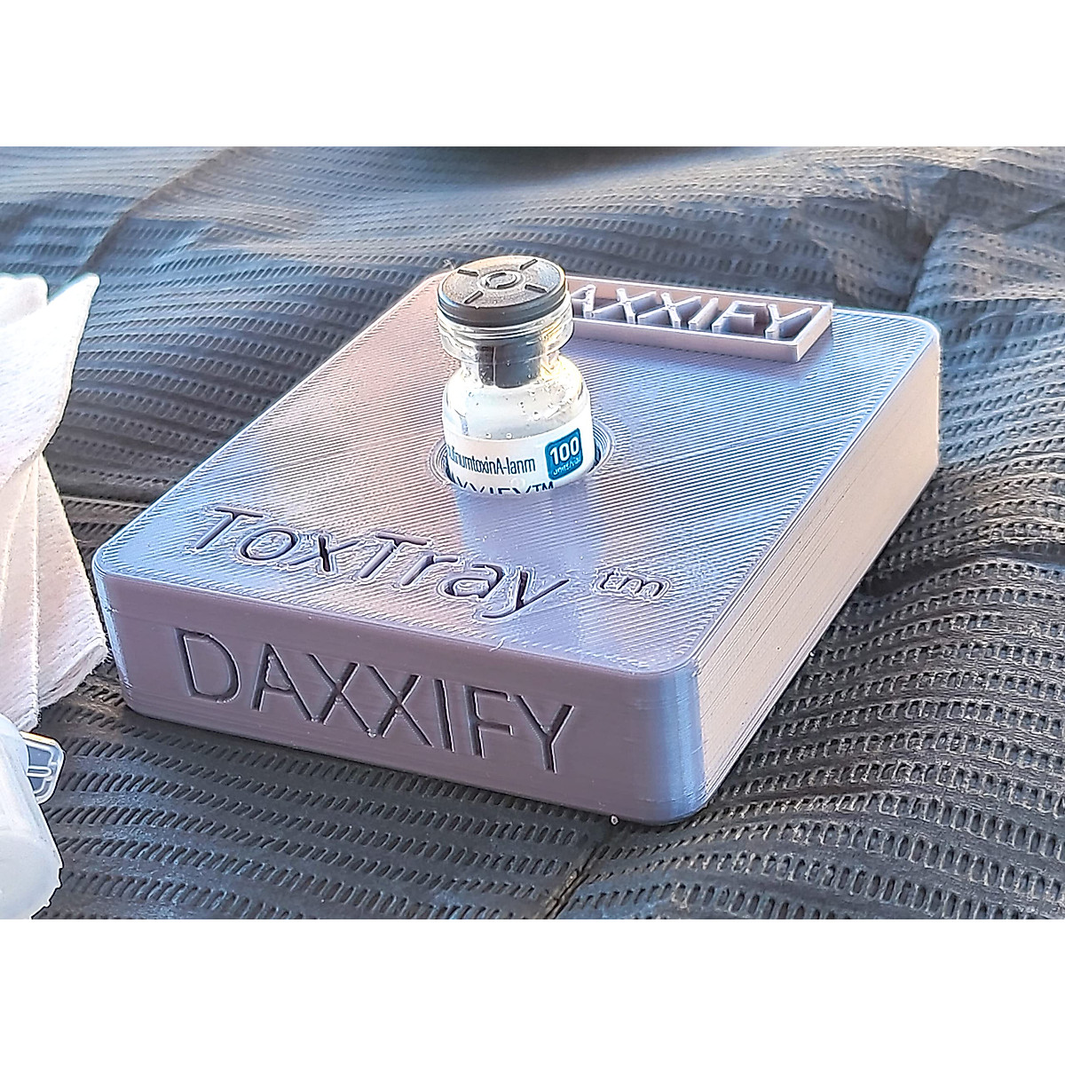 ToxTray Tower 3D Printed Spill-Resistant Vial Holder for Botox, Xeomin, Dysport, Jeuveau, Daxxify Space-Saving for MedSpa Professionals - Ideal Gift for Nurses, NPS & PAs - Saves Money (Daxxify)