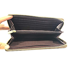 Coach F87716 Accordion Zip Around Wallet with Victorian Floral Print