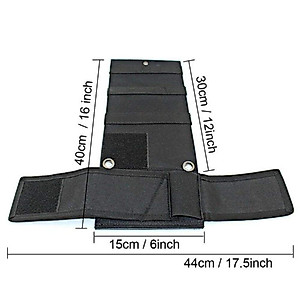 GVN Explorer Adjustable Size Mattress Bed Handgun Holster for Under Vehicle Seat, Office Seat Concealed Handgun Holster with Tactical Flashlight