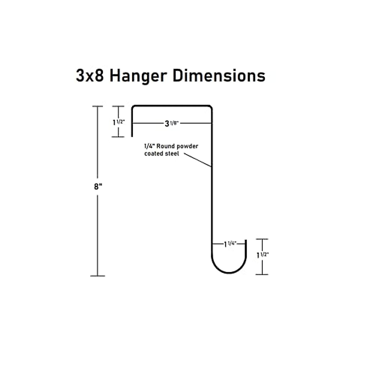 Alumahangers Made in USA. powder coated steel hangers - 3"x 8" Lattice Hanger (6 pack) "White" for Alumawood Lattice or pergola patio covers - easy to use and great for heavier decorating items!
