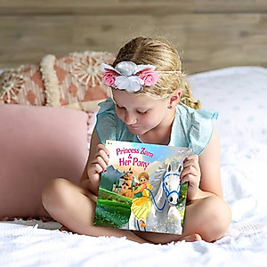 Personalized Story Book by Dinkleboo - The Princess and Her Pony - for Girls Aged 0 to 8 Years Old - A Story About Your Daughter’s Adventure with Her Pony - Soft Cover (8"x 8")