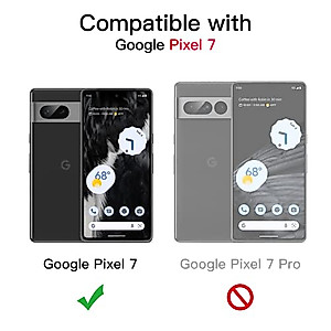 JETech Slim Fit Case for Google Pixel 7, Thin Phone Cover Matte Finish with Shock-Absorption and Carbon Fiber Design (Black)