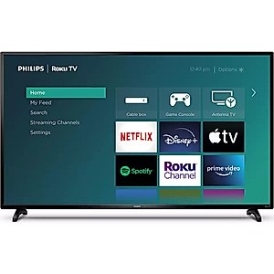 PHILIPS 50-Inch Class 4K 2160p Roku Smart LED TV HDR Works with Alexa & Google Assistant 50PFL4756/F7 (Renewed)