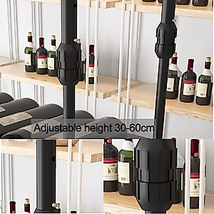 V3VOGUE Ceiling Wine Glass Rack, Ceiling Mounted Wine Bottle Holder, Hanging Wine Glasses Storage Hanger Organizer, Wine Glass Drying Rack for Kitchen,Bar and Restaurant 80/100/120cm